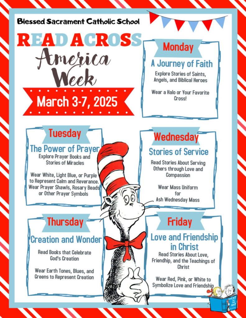 2025 Read Across America Week - Blessed Sacrament Catholic School